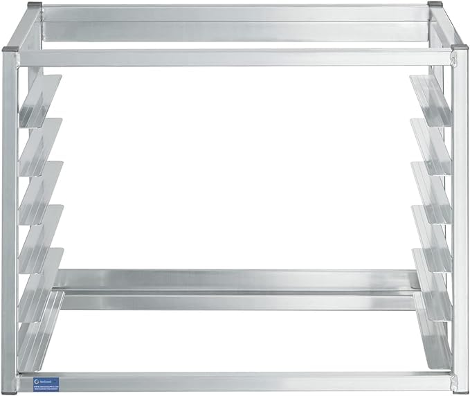 Express KitchQuip 28" x 18" x 21" Aluminum Wall Mounted Sheet/Bun Pan Rack | Fits 6 Full-Size Sheet Pans | Commercial-Grade Perfect for Bakeries, Restaurants, and Catering Kitchens | NSF Certified |