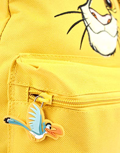 Disney Lion King 3D Simba Cub Face Yellow Backpack