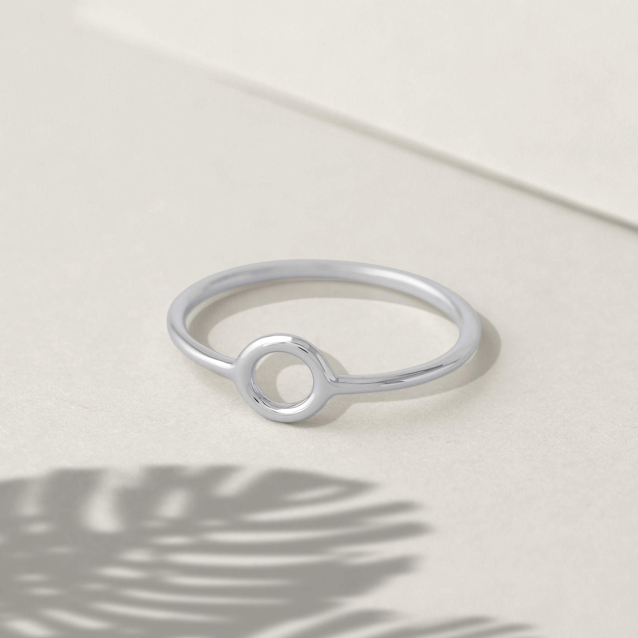 Boma Jewelry Sterling Silver Open Circle Ring, Size 9