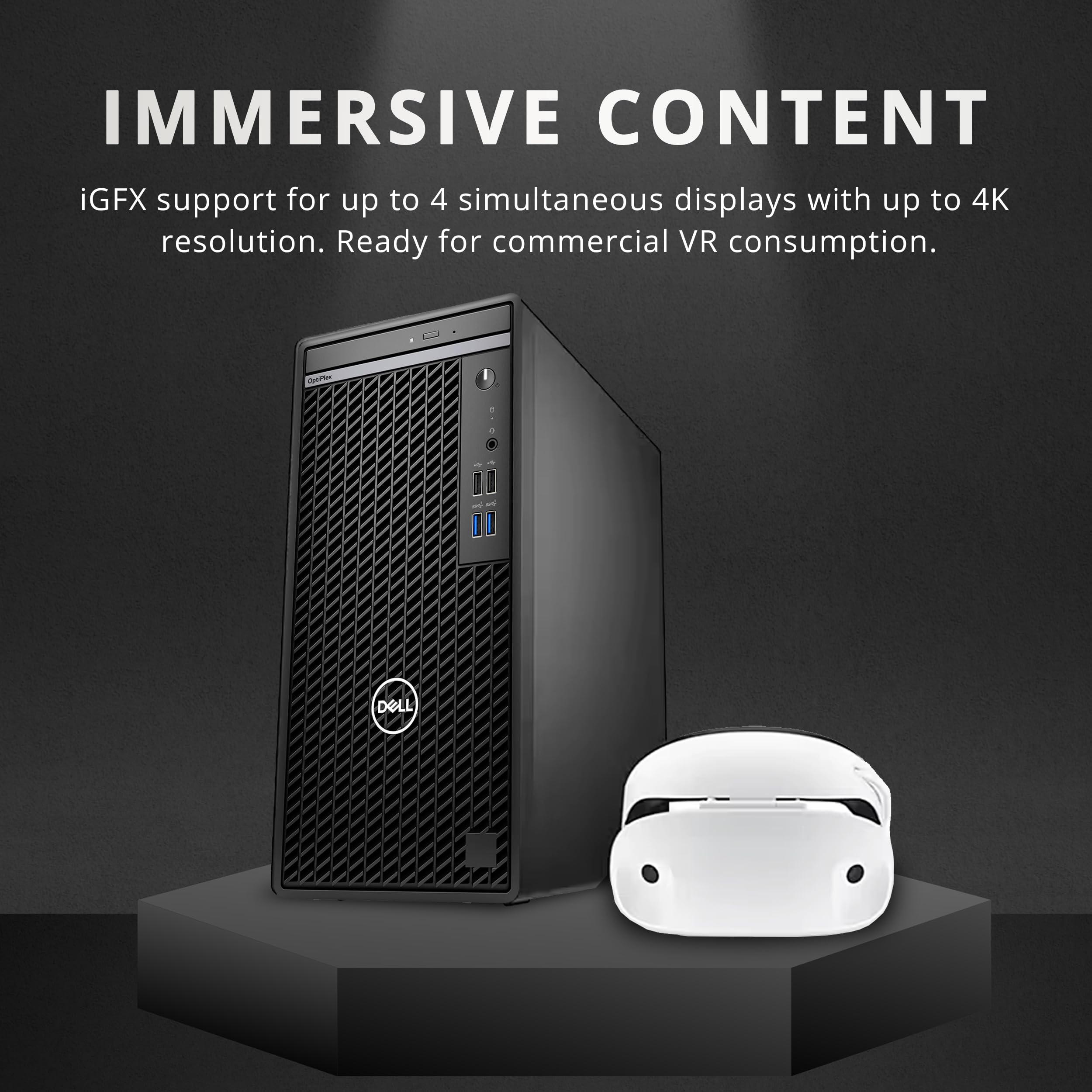 Dell OptiPlex 3000 Full Size Tower Business Desktop, Intel Core i5-12500 Processor, 64GB DDR4 RAM, 4TB PCIe SSD, DVDRW, Ethernet, WiFi Adapter, KB& Mouse, Windows 11 Pro, Black