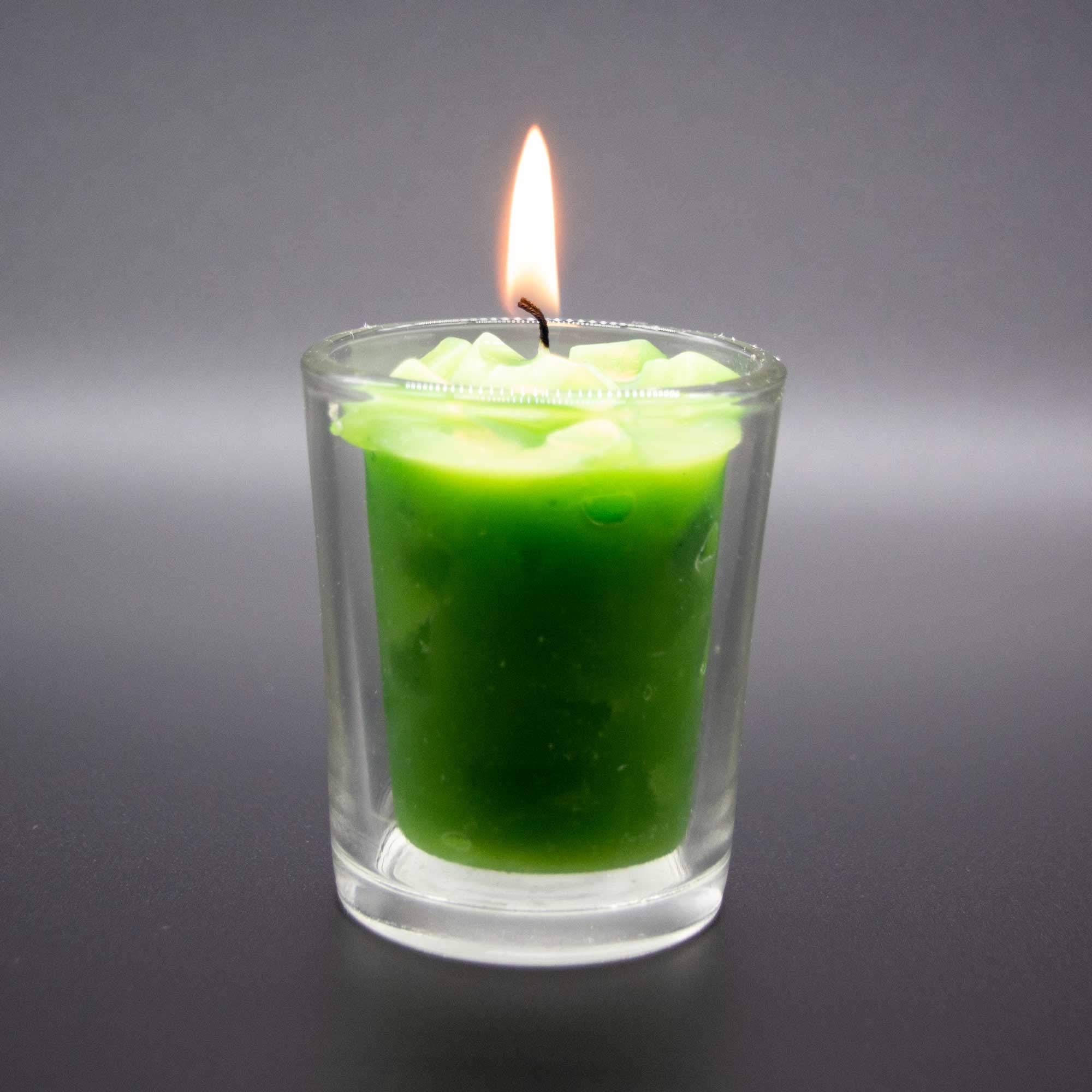Handmade Christmas Bayberry Votive Candles with Bayberry Poem Set of 3