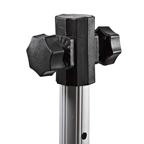 Comfort Zone Fixed Base Heater Stand - All-Weather, Telescopic, Freestanding Aluminum Standing Pole for Patio Warmer - Steady, Lightweight & Heavy Duty Aluminum Body, Adjustable Height, CZPHS1
