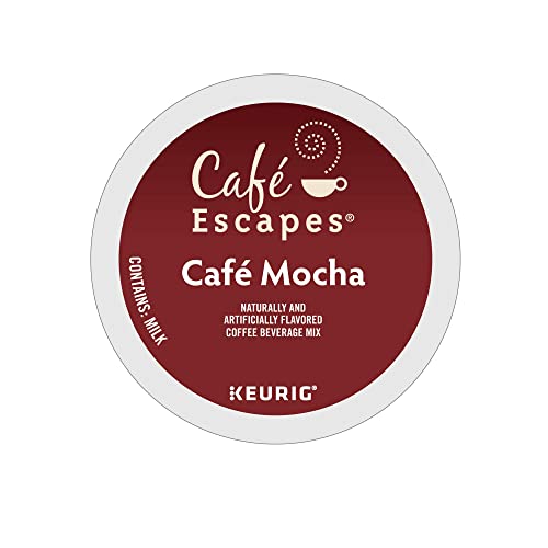 Cafe Escapes Cafe Mocha Keurig Single-Serve K-Cup Pods, 96 Count (4 Packs of 24)