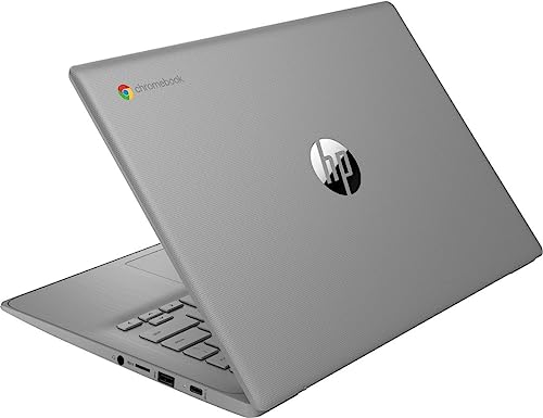 HP Chromebook 14 Inch Laptop for College Students, School, Intel Celeron Processor N4120, 4GB DDR4 RAM, 64GB eMMC, Chrome OS, 720p Webcam, HDMI, Modern Gray, PCM
