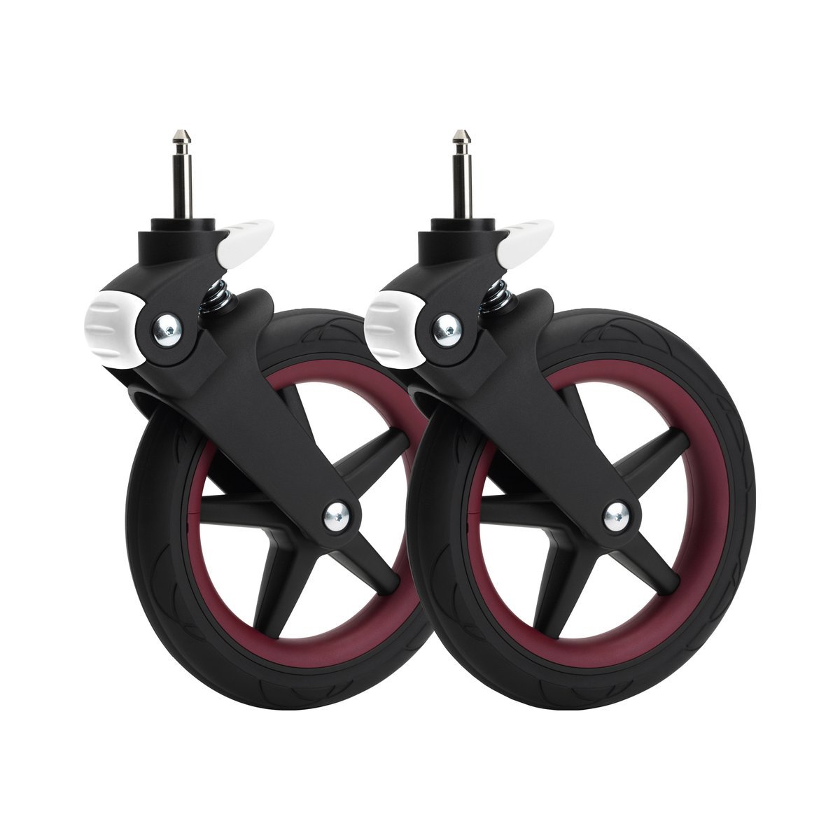 Bugaboo Fox Wheel Caps in Dark Red