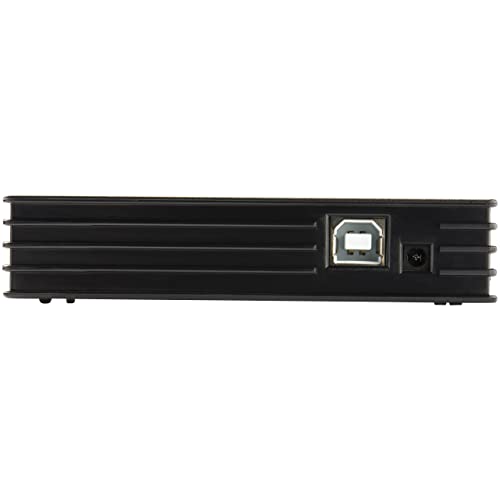 StarTech.com 4 Port Compact Black USB 2.0 Hub - Bus-powered or with Included Power Adapter - Portable Mac/PC laptop hub, TAA (ST4202USB)