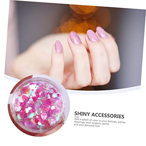 Nail Decor 12 Boxes Environmental Protection pet Crafts Set Bottled Accessories Applique Small Gradient Sequins Suite Sequins Ultra Thin Nail Polish Flash Sequins for Crafts Decore