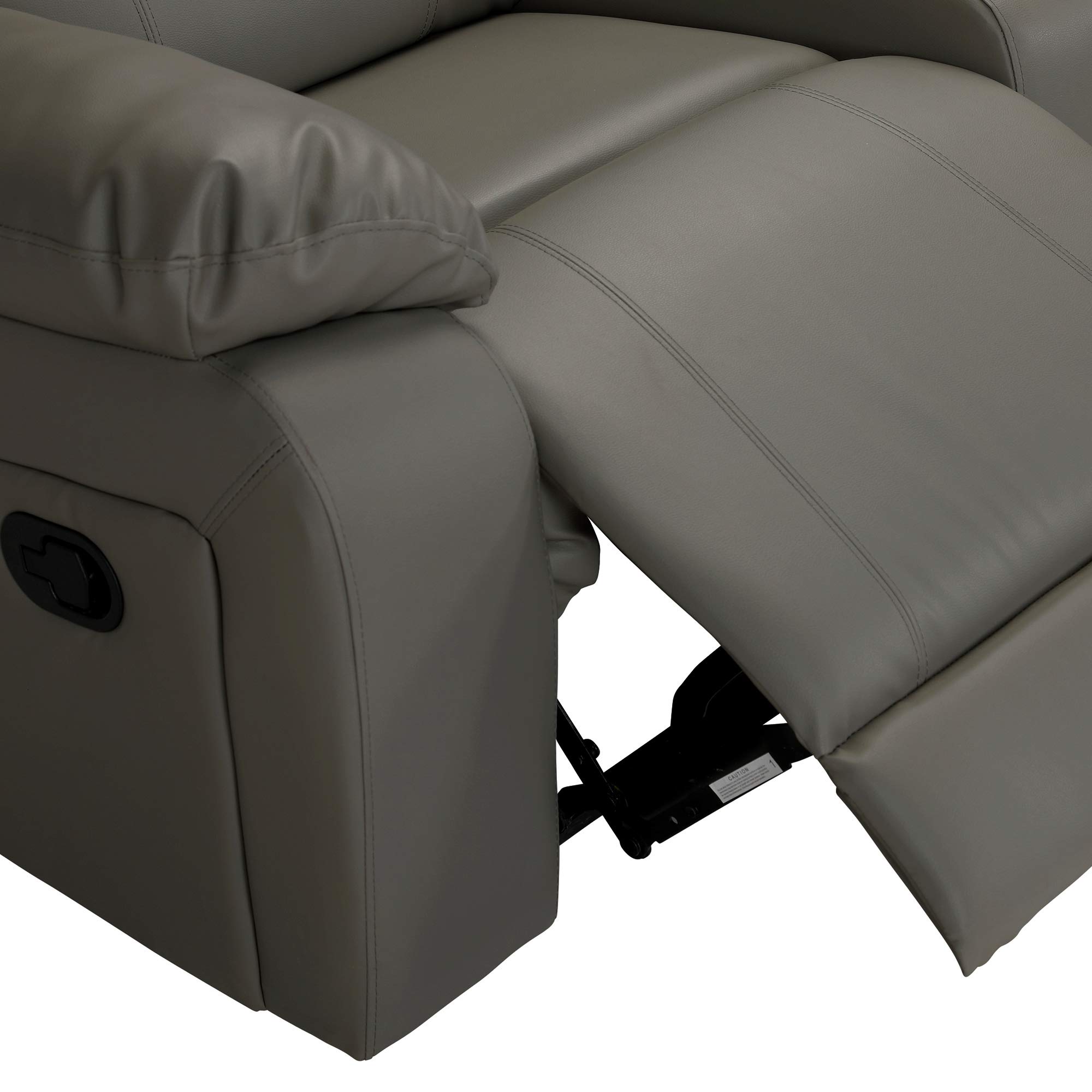 BHOLI Living Room Symmertrical Sectional Reclining Sofa with Console Storage Box, Manual Motion Corner Sectional Sofa Couch with 2 Cup Holder Theater Seat
