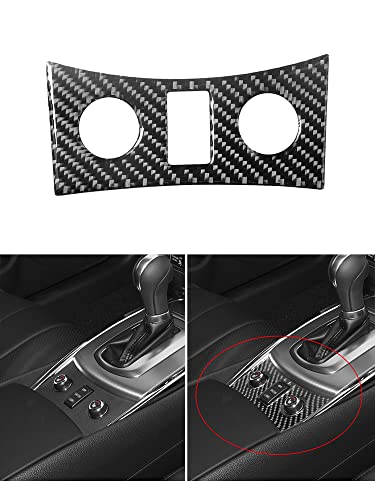 for Infiniti G37 Sedan 2010-2013 Carbon Fiber Black Stickers Car Interior Decorative Accessories (with Heated seat)