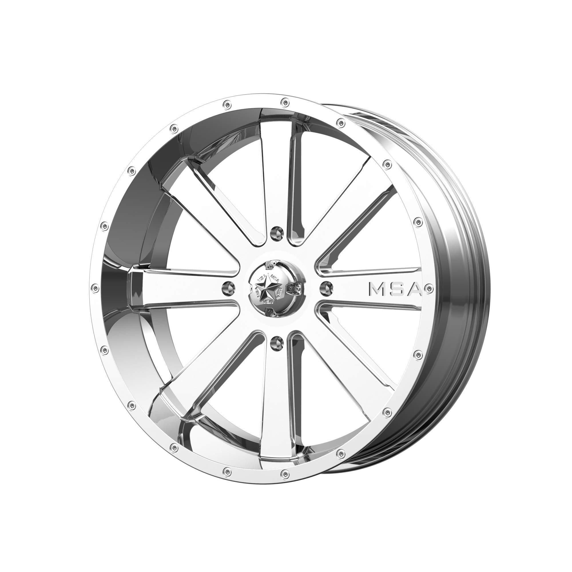 MSA Offroad Wheels MA34 18X7 4X137 CHROME 00MM - M34-018737C