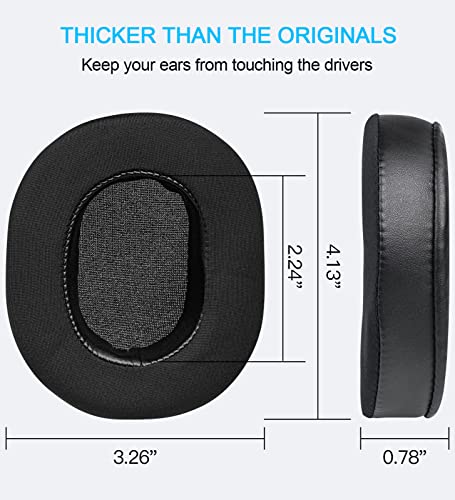 M50X Earpads, Upgrade ATH-M50X Ear Pads, Cooling Gel Ear Cushions Replacement for Audio Technica ATH-M50X/M40X, HyperX Cloud 2/Cloud Alpha, SteelSeries Arctis 7/Arctis Pro, MDR-7506/MDR-V6 Headphones