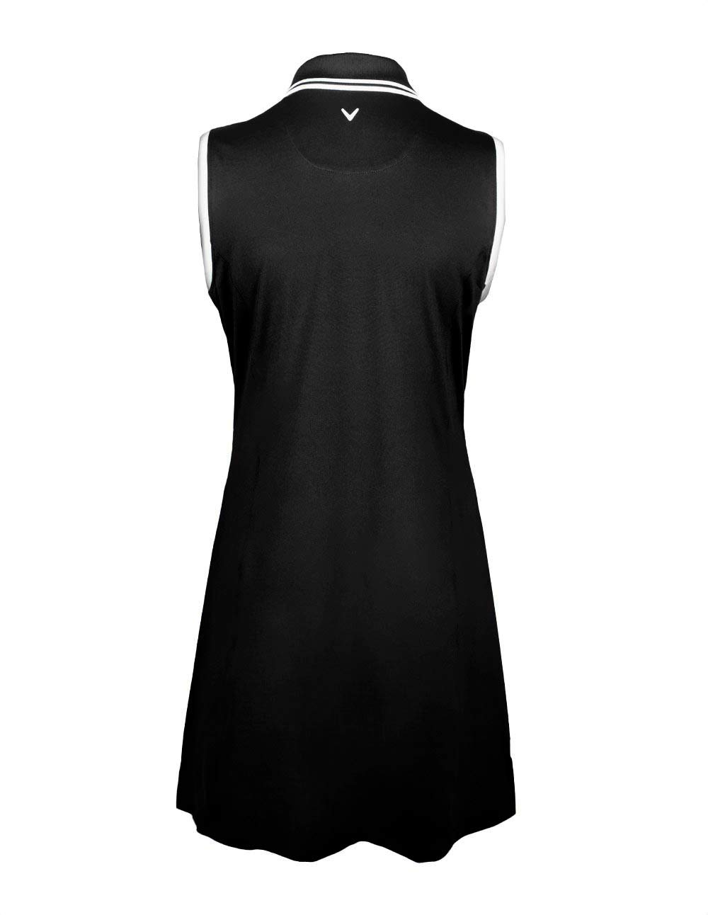 Callaway Women's Sleeveless Polo Golf Dress, Caviar, Large