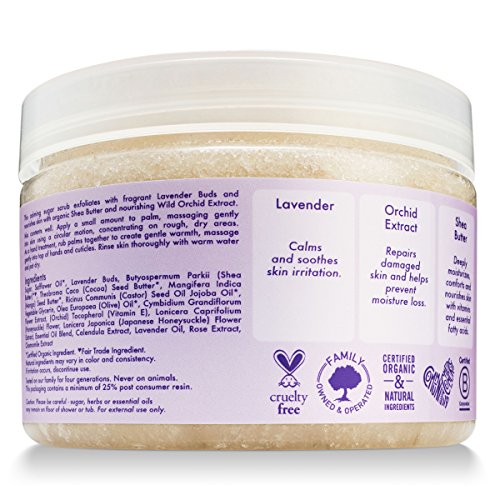 Shea Moisture Lavender & Wild Orchid Hand & Body Scrub 12 Ounce (U-BB-2934)