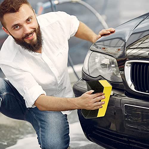 Duendhd 18Pack Tire Dressing Applicator Pads Tire Shine Applicator Dressing Pad Polishing Sponge for Car Glass Painted Steel