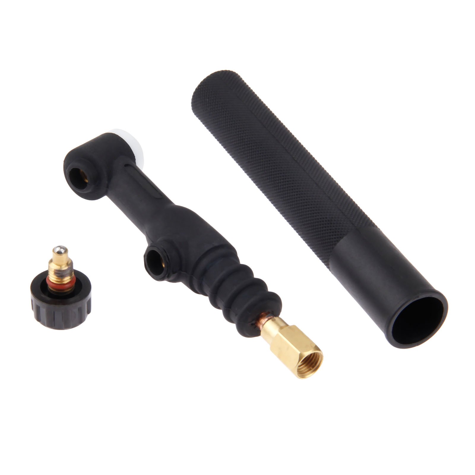 Mtsooning TIG Welding Torch Body Air-cooled Welding Accessories WP-9V (Valve-head) Flexible 125A with Handle Replacement for Weldcraft Lincoln Miller ESAB CK