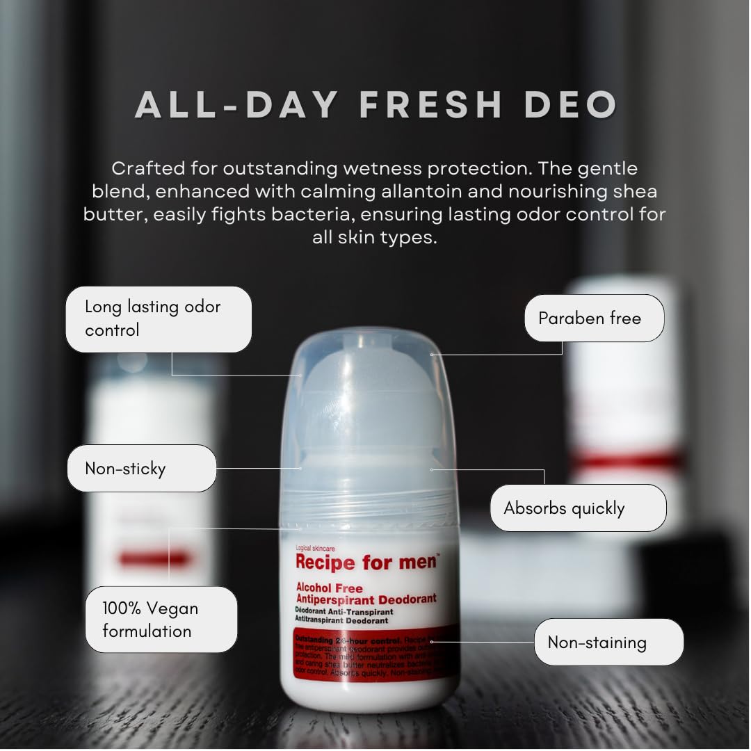 Recipe for Men Antiperspirant Deodorant, 2 Fl Oz