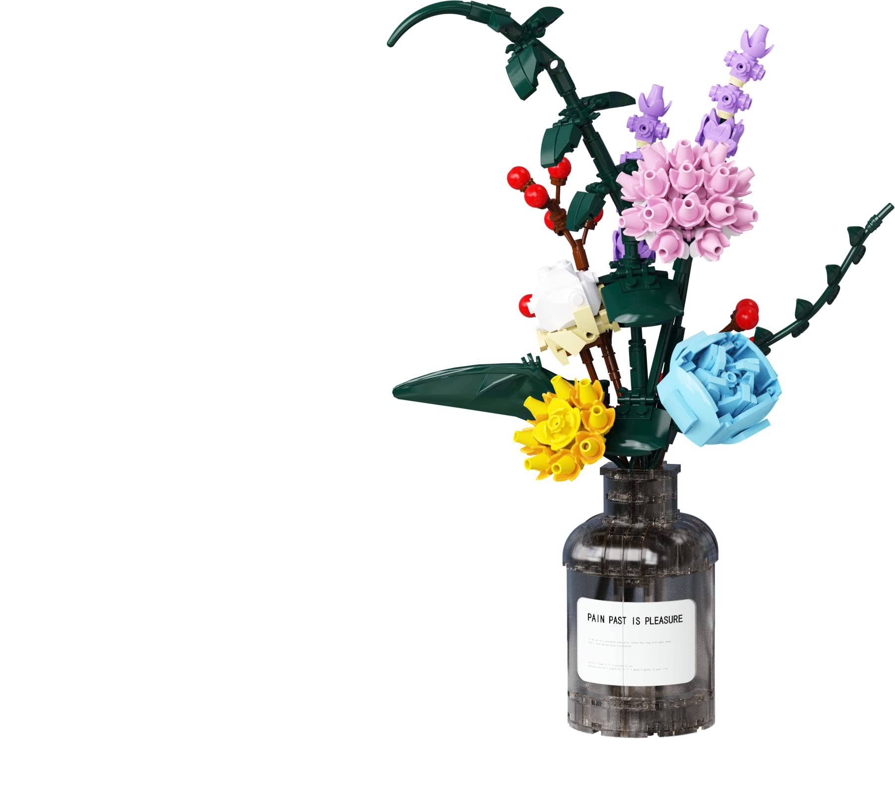 CBLBKID Flower Bouquet Building Sets, Artificial Flowers Botanical Collection Building Block Toys,DIY Building Blocks Set Education Stem Toy