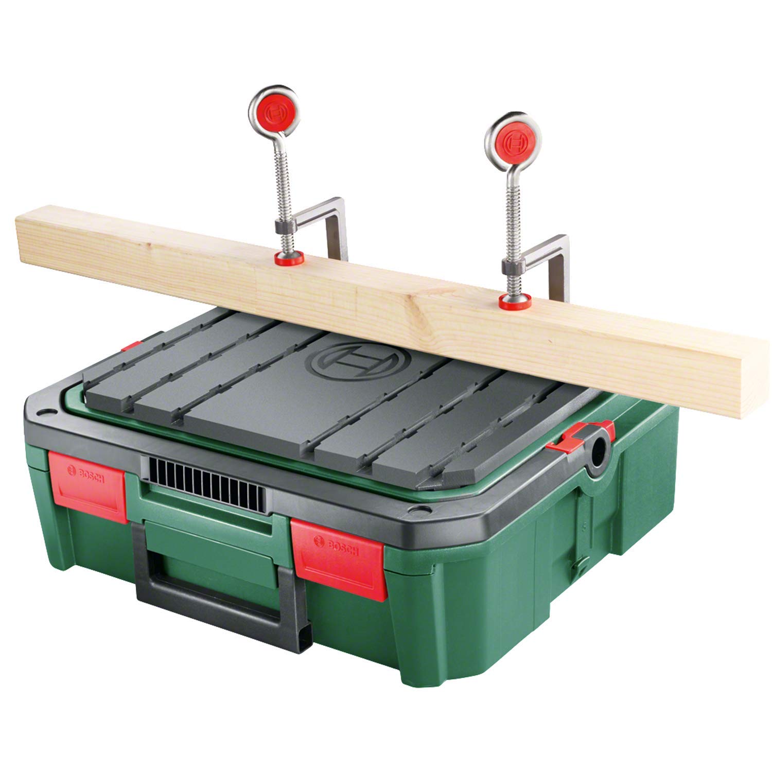 Bosch DIY Tools 1600A01E13 Workbox SystemBox with Integrated Workbench Support Size S Accessory for Bosch Jigsaw PST 700 in Box