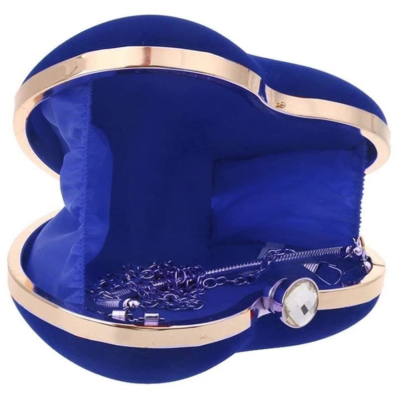 CCBUY Heart Shape Clutch Bag Messenger Shoulder Handbag Tote Evening Bag Purse,Blue
