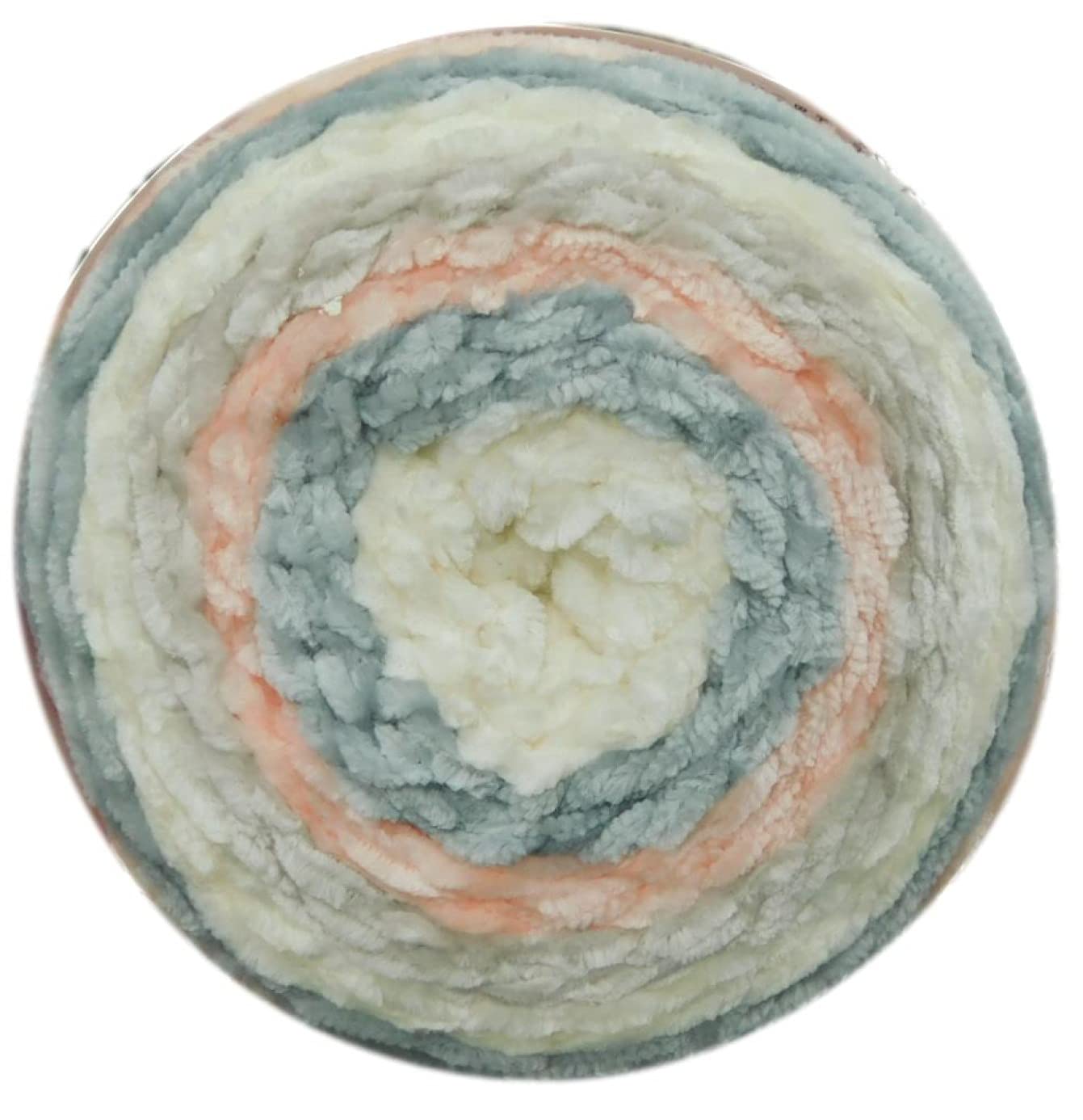 Bernat Velvet Stripes Yarn 10.5 Ounces 315 Yards (Velvet Whisper)