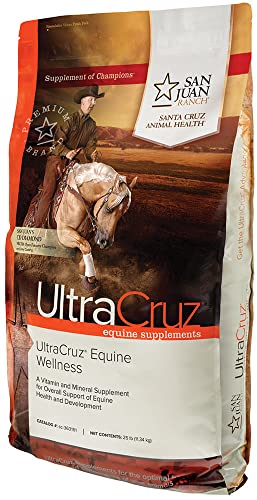 UltraCruz Equine Wellness Supplement for Horses 25 lb, Pellet (82 Day Supply)