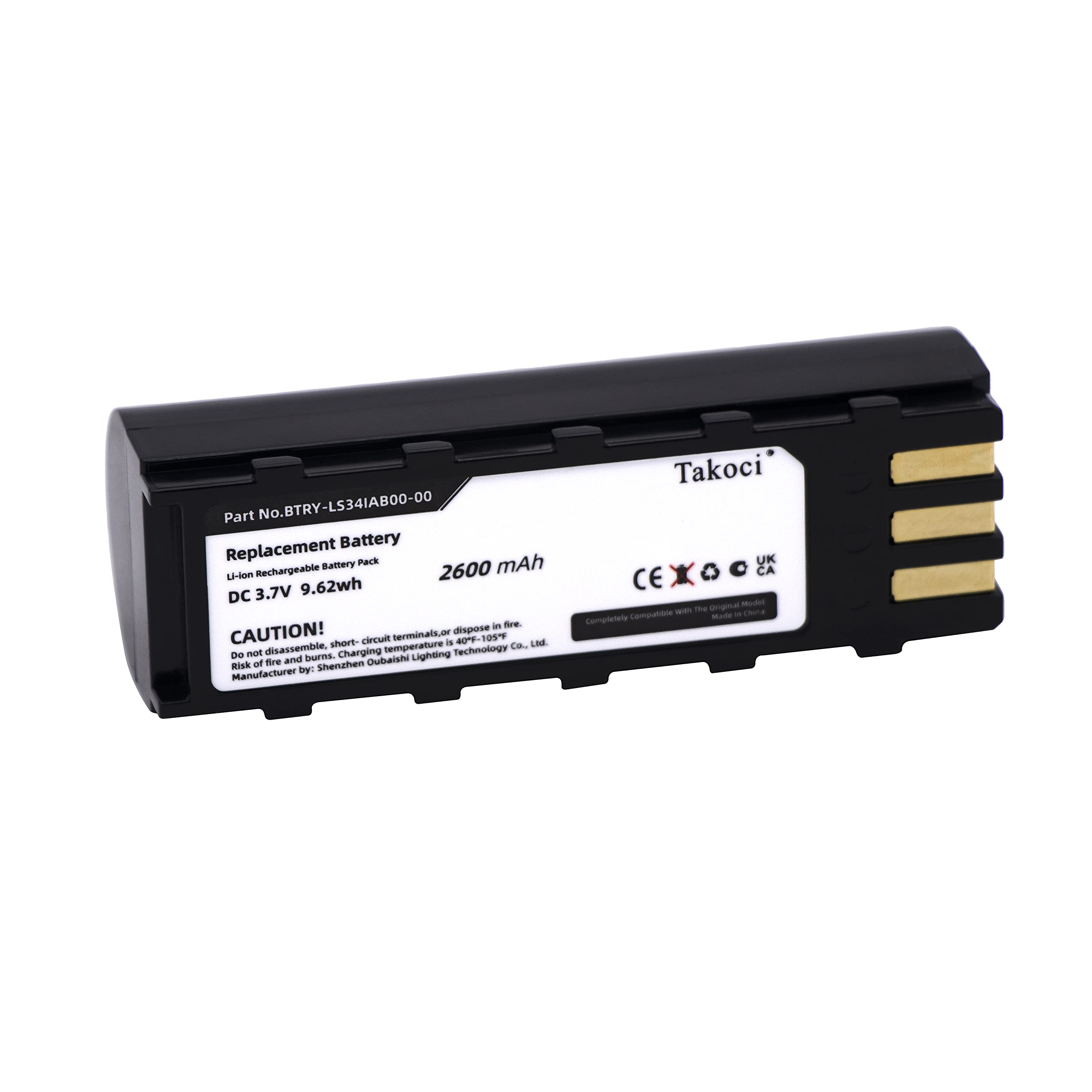 TAKOCI Replacement Battery for Symbol DS3478, DS3578, DSS3478, LS3478, LS3578, NGIS, XS3478 MOTOROLAMT2000 ZEBRAMT2000, fits Part NO 21-62606-01 KT-BTYMT-01R, 3.7V 2200mAh