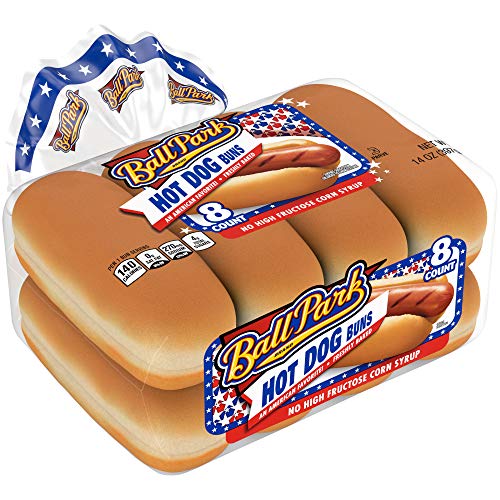 Ball Park Hot Dog Buns, 14oz, 8 count (Pack of 1)
