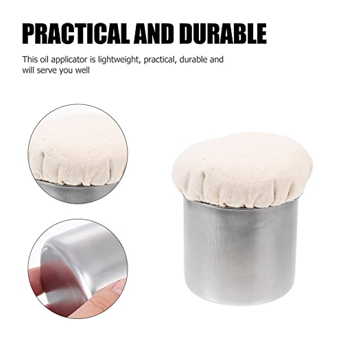 Crepe Oil Applicator 1 grilling accessories set pancake spreading tool pancake pan oil applicator with oil brush and brush cleaner tray camping grill Pancake Making Tool