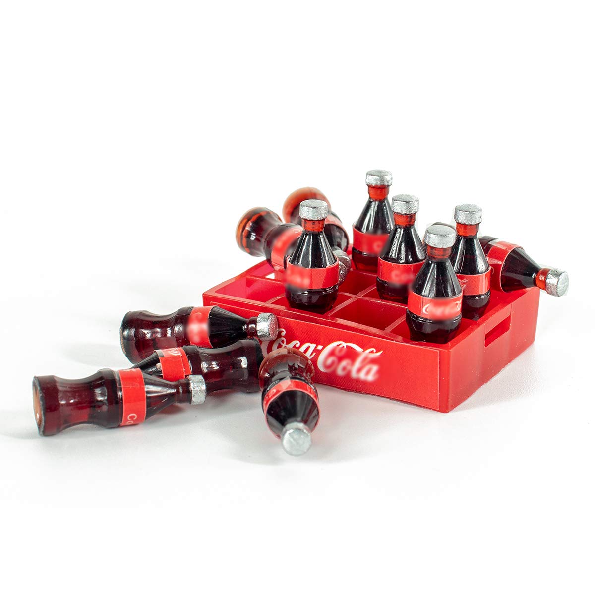 RC Car 1/10 Mini Bottle and Tray Model Toys Decorative Accessories for CC01 RC4WD Axial SXC10 Tamiya D90 D110 TRX-4 Trx4 Rock Crawler Car TF2 (Silver)