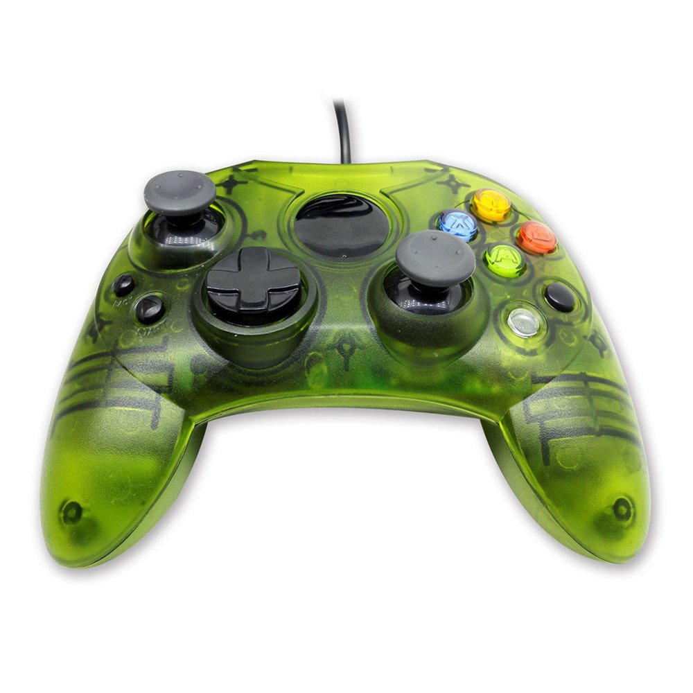 Mekela Classic Wired Controller Gamepad Joysticks for Xbox S Type Console (ClearGreen)