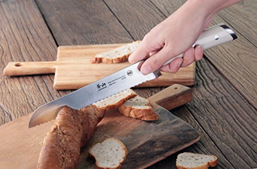 Cangshan S1 Series 59700 German Steel Forged Bread Knife, 8-Inch