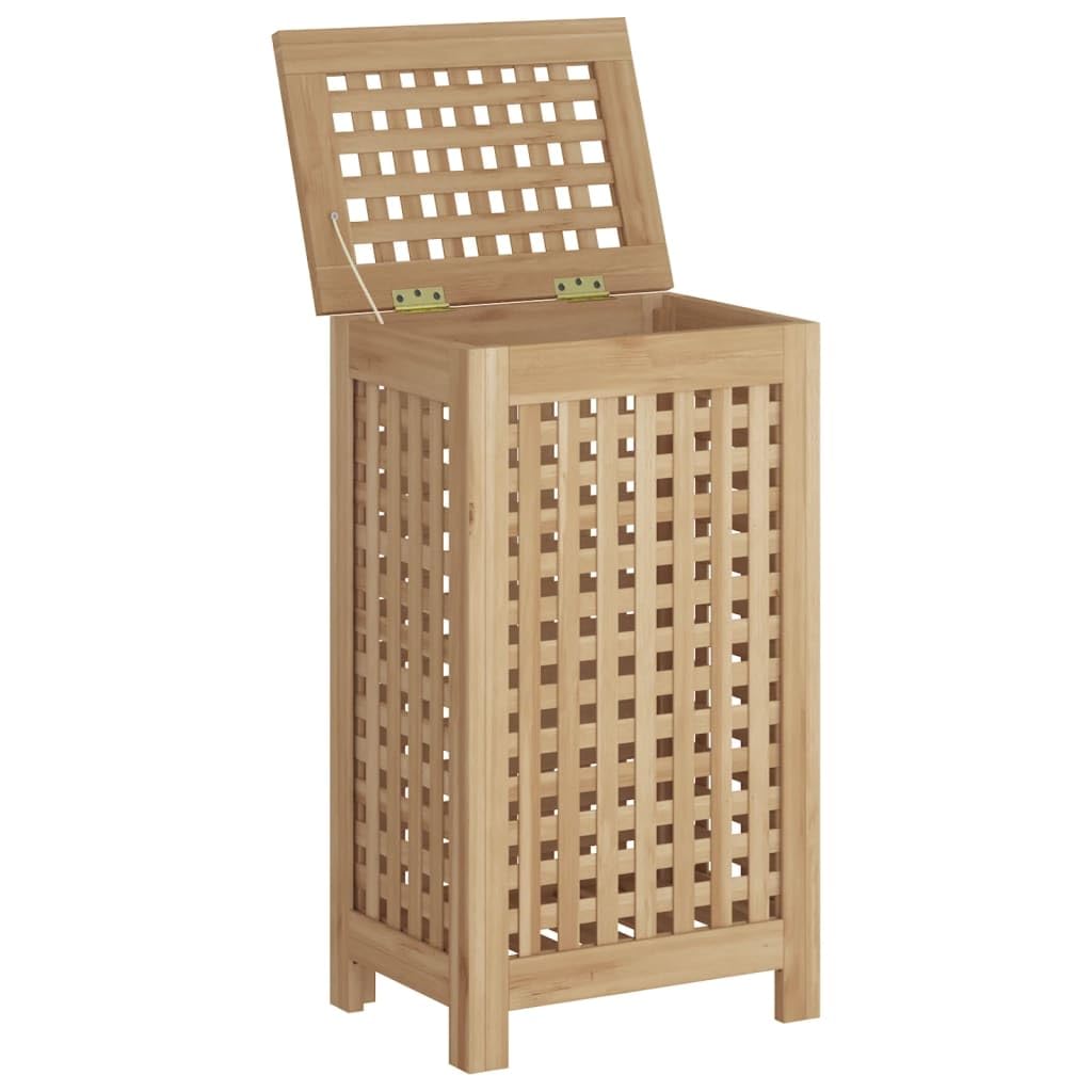 GOLINPEILO Wooden Wash Bin, Wooden Laundry Basket, Laundry Hamper Laundry Basket,Suitable for Dormitory and Home Storage of Clothes, 13.8"x9.8"x23.6" Solid Wood Teak