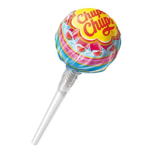 Chupa Chups Cremosa Lollipop Assortment, 2 Ice Cream Flavors, Individually Wrapped Candy for Kids, 16.9 OZ Bag (40 Suckers)