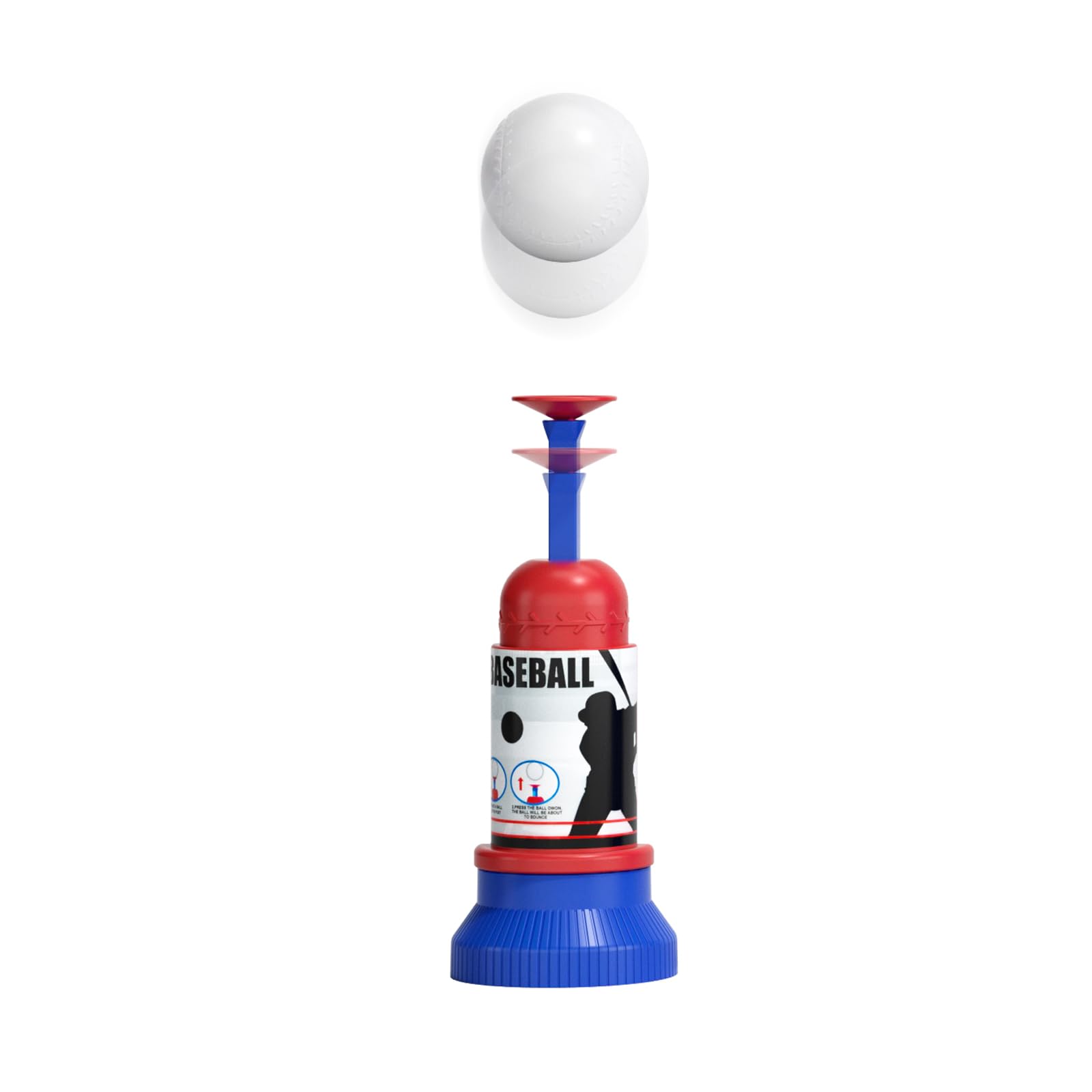 TEMI Baseball Tee, T Ball Set for Toddlers, Includes 6 Balls, Teeball Batting Tee,Pitching Machine, Outdoor Sport Toy Games for Boys & Girls, Kids Ages 3-12 Years