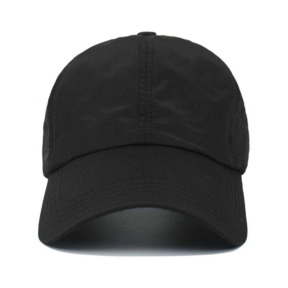 Bonvince Womens Criss Cross Ponytail Hat Quick Drying Baseball Cap Sun Hats UV Protection Sport Cap Dark Blue