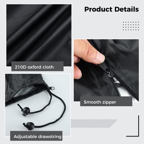 Epicover Clothes Drying Rack Cover, 210D Waterproof Protective Cover with Zipper for Outdoor Clothes Drying Rack, Drying Rack Protect, 63 x 6 x 6 inches