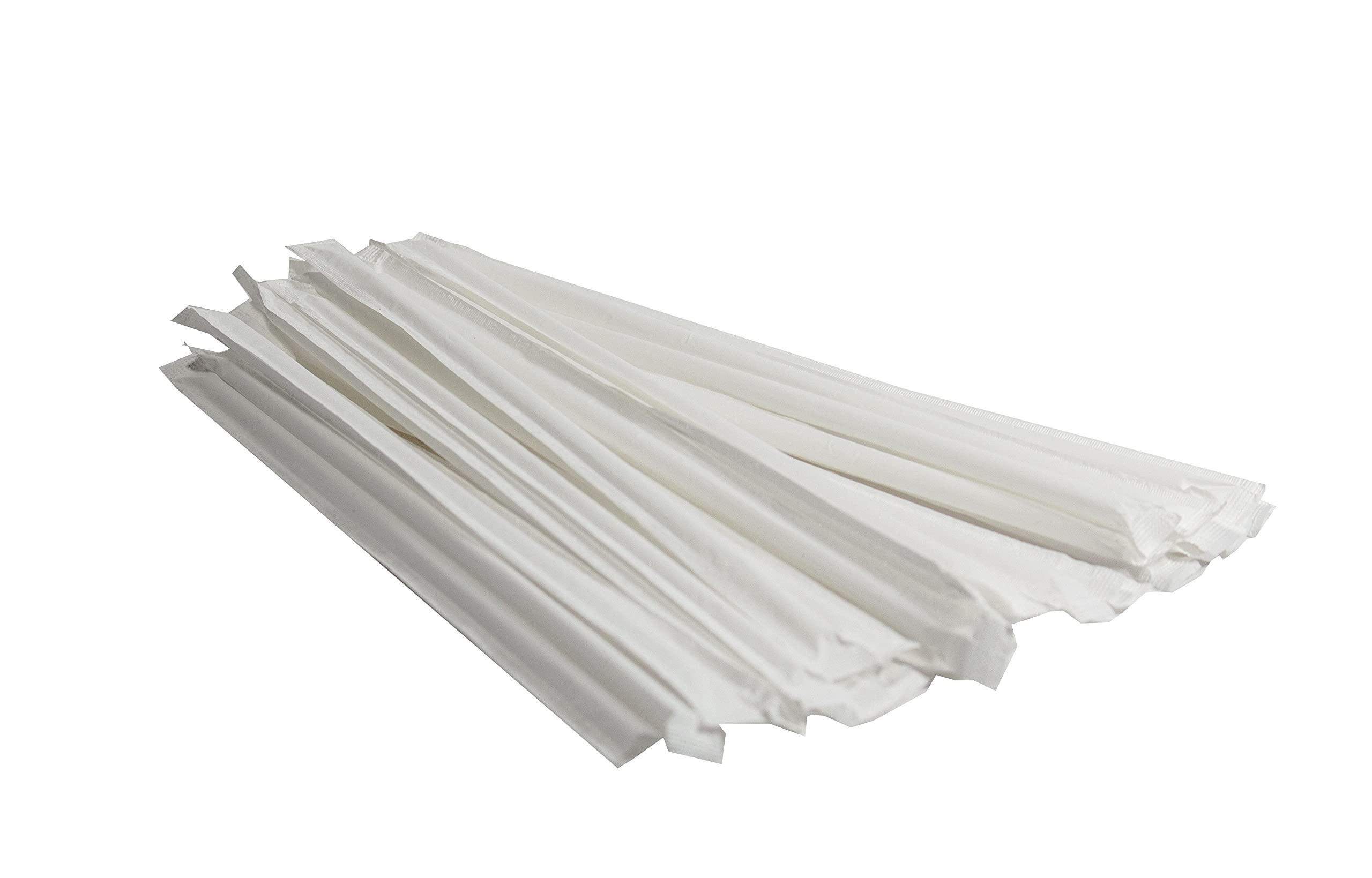 Concession Essentials Plastic Straws Wrapped 1000 Pack - 10.25 inch Jumbo Drinking Straw, Foodservice Disposable Straws, Bulk Set.Two Boxes of 500 Count Total 1000 Wrapped Straws