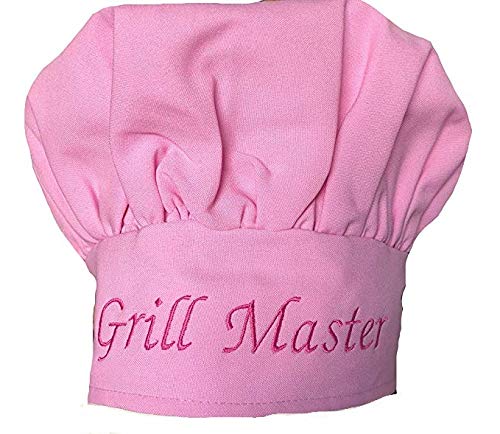 CHEFSKIN Grill Master Pink Chef Hat, Fully Adjustable Great Gift