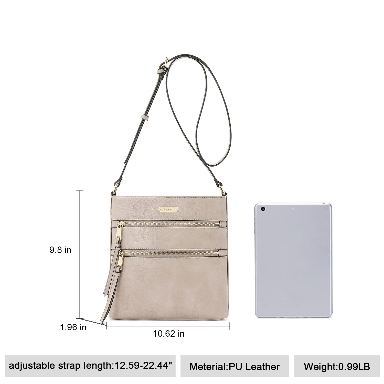 CLUCI Women Crossbody Purses Bundles with Women Wallet