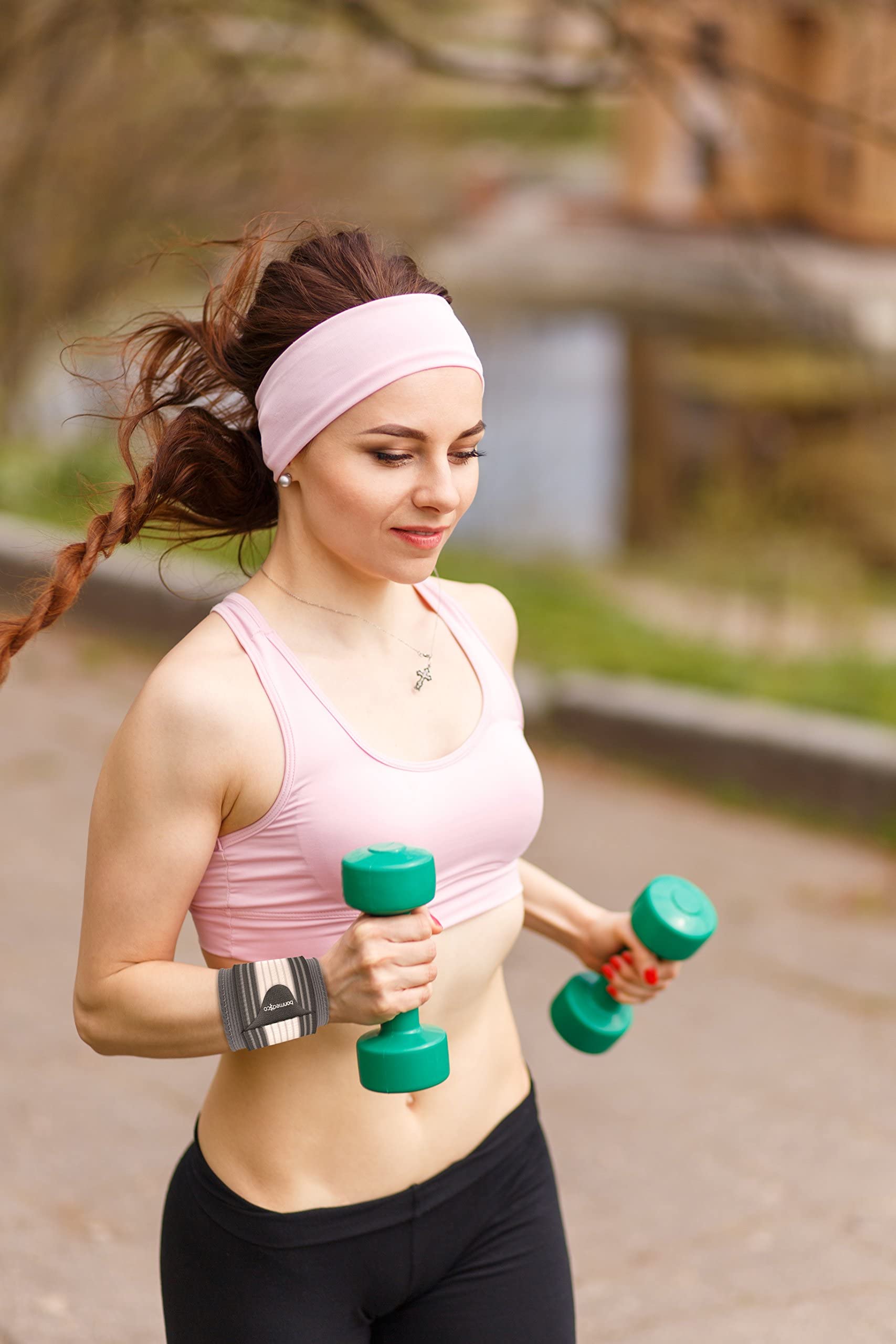 bonmedico Osto Elastic Wrist Wraps - Brace for Women and Men, Wrist Support for Sports and also for Sprained Wrists