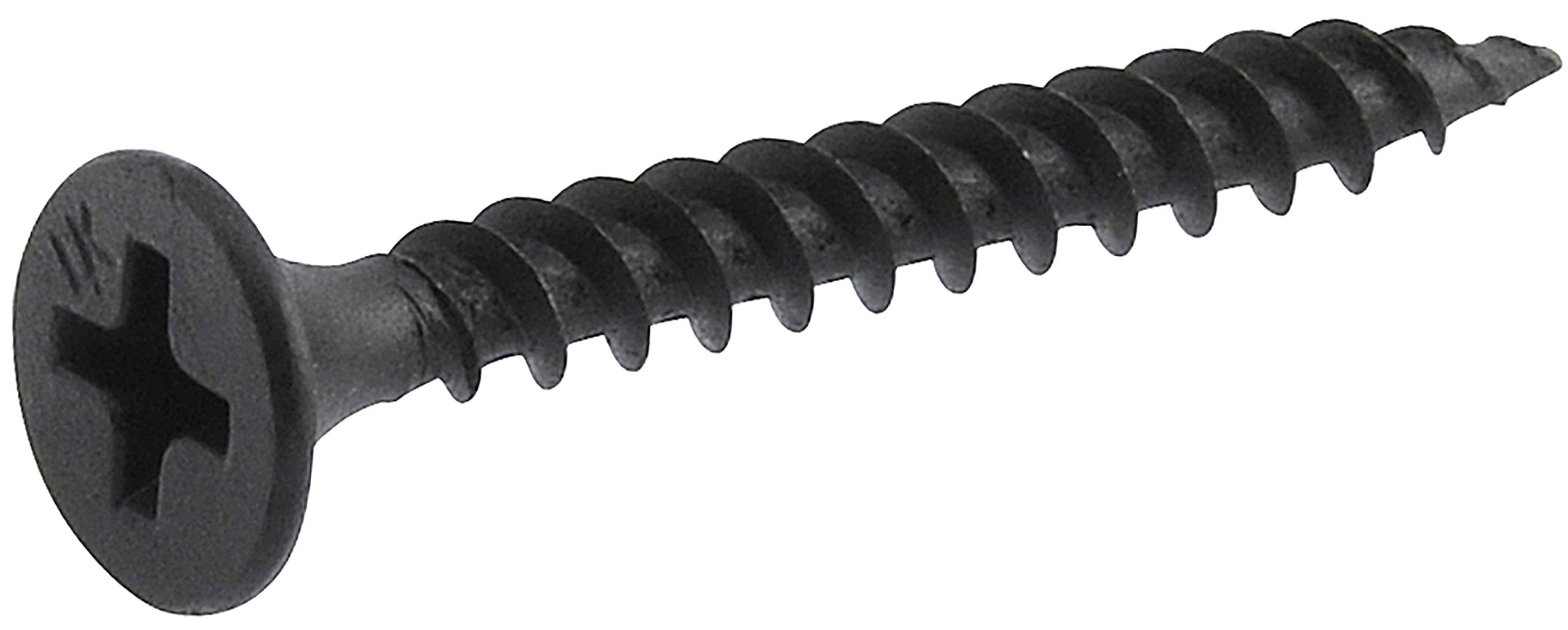The Hillman Group 39284 6x1 Inch Fine Thread Phillips Drywall Screw, 100-Pack, 1 inches, Black