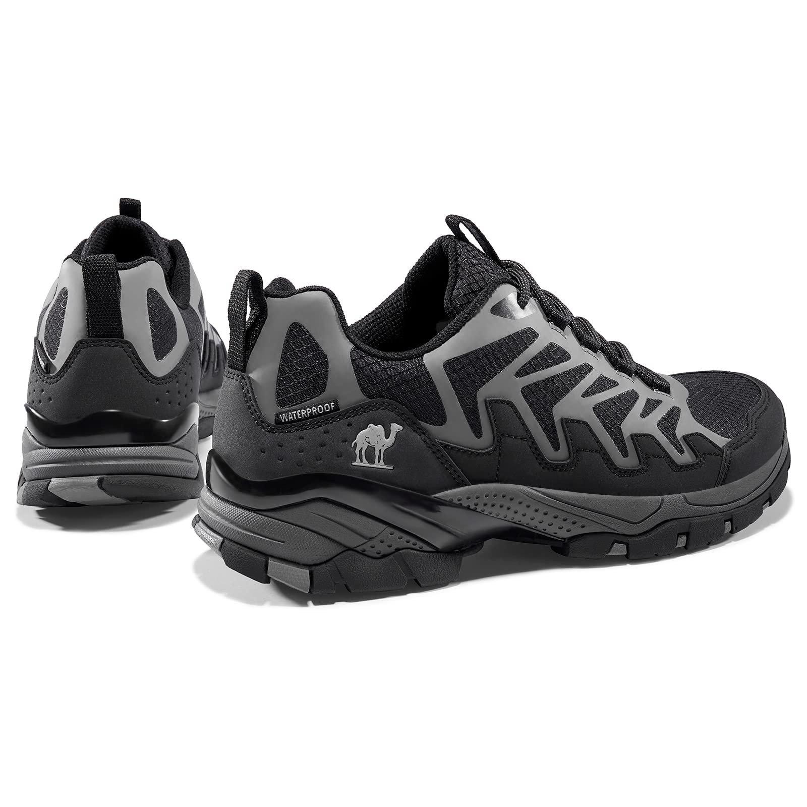 CAMEL CROWN Men Hiking Shoes Lightweight Low Top Hiking Boots Breathable Waterproof Sneakers for Trail Outdoor