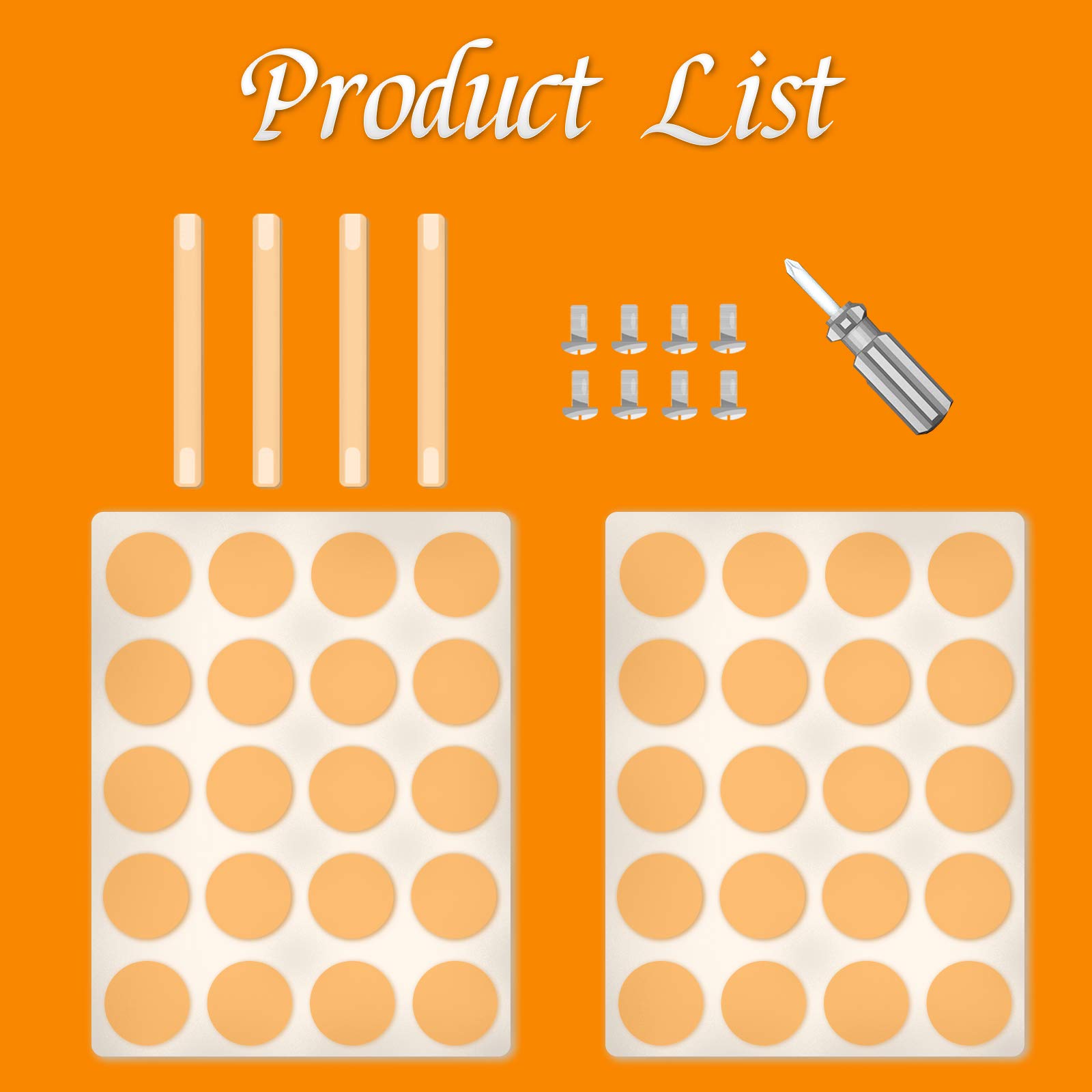 Vinyl Storage Rack 50-Holes Vinyl Holder Acrylic Vinyl Roll Storage for Craft Room, Vinyl Organizer for up to 50 Vinyl Rolls (2-Pack 25Holes)