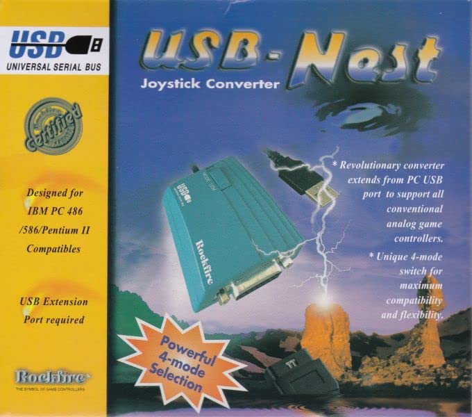 NAKVMN 15 Pin to USB Adapter Female Midi Joystick Old Gameport Joystick on Windows 11 10 8 7 Gameport to USB Nest Retro Joystick Controllers Nest Converter