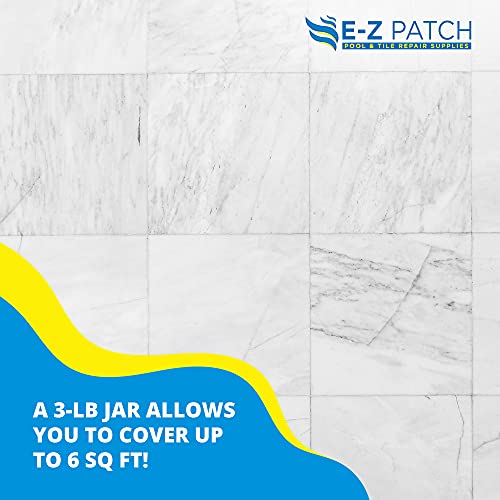 E-Z Patch 3 Thinset Pool Tile Setting Cement - White - 3lbs EZP-132
