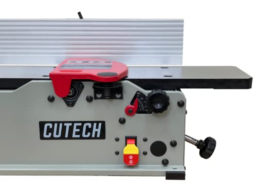 Cutech 40160HI 6-Inch Spiral Cutterhead Benchtop Jointer with Cast Iron Tables and 12 Tungsten Carbide Inserts