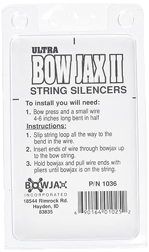 Bowjax 1036 Ultra Bow Jax II Dampener-Pack of 4 (Black)
