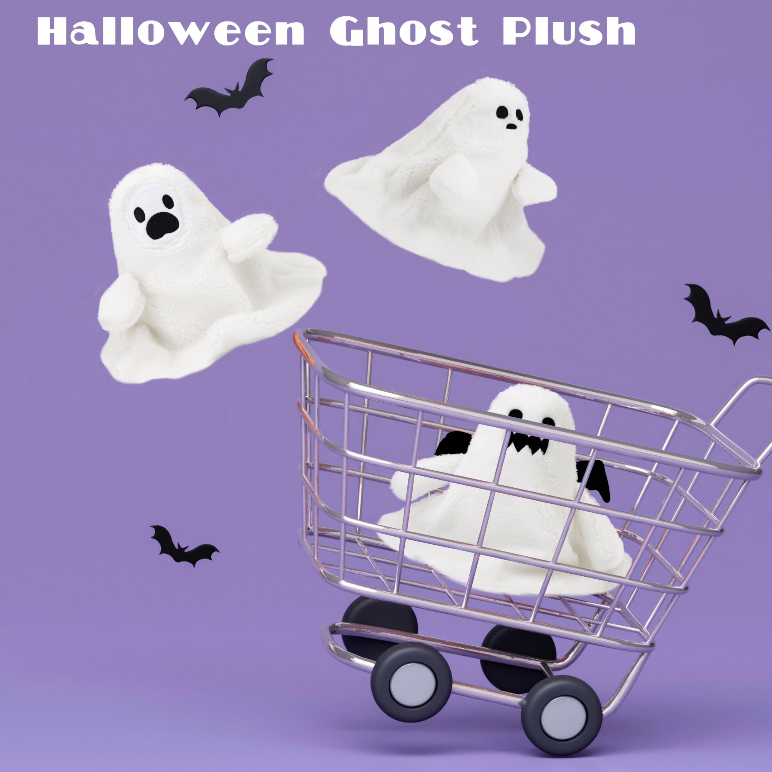 CNAANA 2024 New Halloween Ghost Plush ¨C Soft Ghost Pillows, Perfect and Decorations, Ideal for Home and Party D¨¦cor