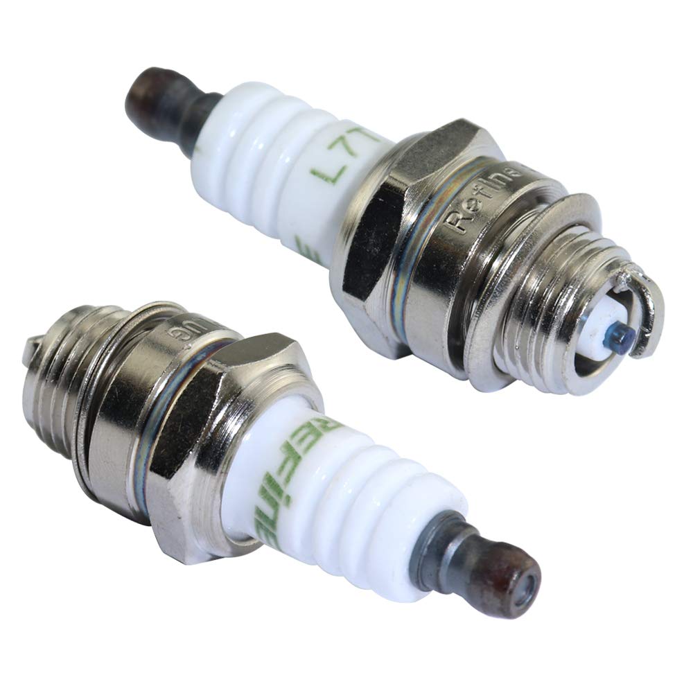Boeray 4pcs Spark Plug NGK BPMR7A L7T for Husqvarna 33CC 43CC 47CC 49CC 52CC 2 Stroke Small Engine Lawn Mower Chainsaw Trimmer Blower