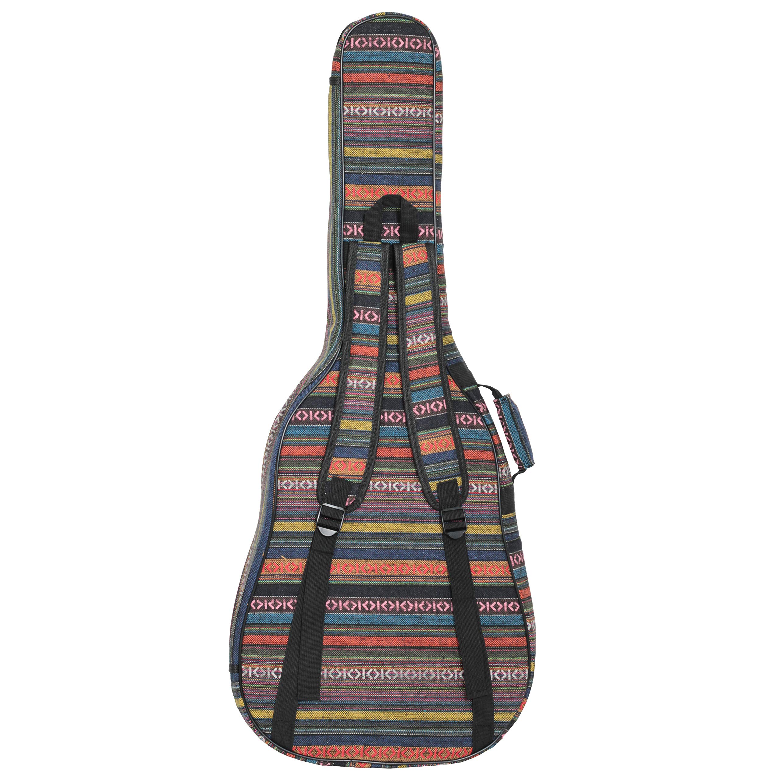Glenmi Bohemian Acoustic Guitar Case for Girls,Soft Foam Padded 40 41 Inch Guitar Gig Bag Backpack with Neck Protector Pillow Pad,Dual Shoulder Strap&pocket …